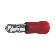 Red Male Bullet 4mm (Pack Of 100)