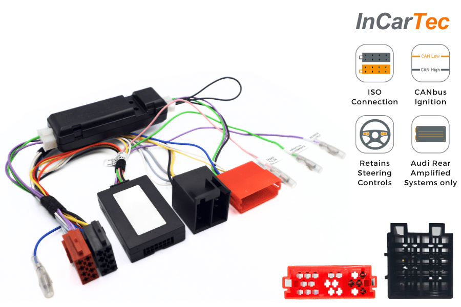 Audi ISO and mini ISO (REAR AMPLIFIED SYSTEMS) CANbus steering wheel ...