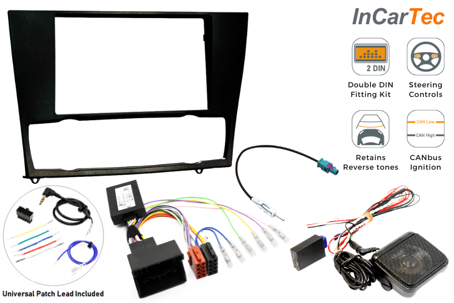 BMW 3 series (E90/E91/E92/E93) Double DIN car stereo upgrade fitting ...
