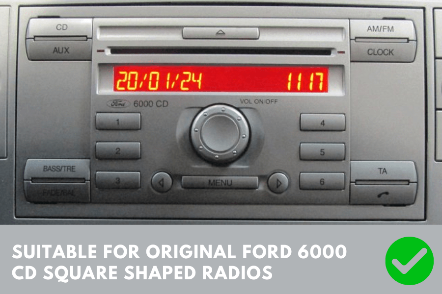 Ford (2002 Onwards) Double DIN car stereo upgrade fitting kit (WITH SWC ...