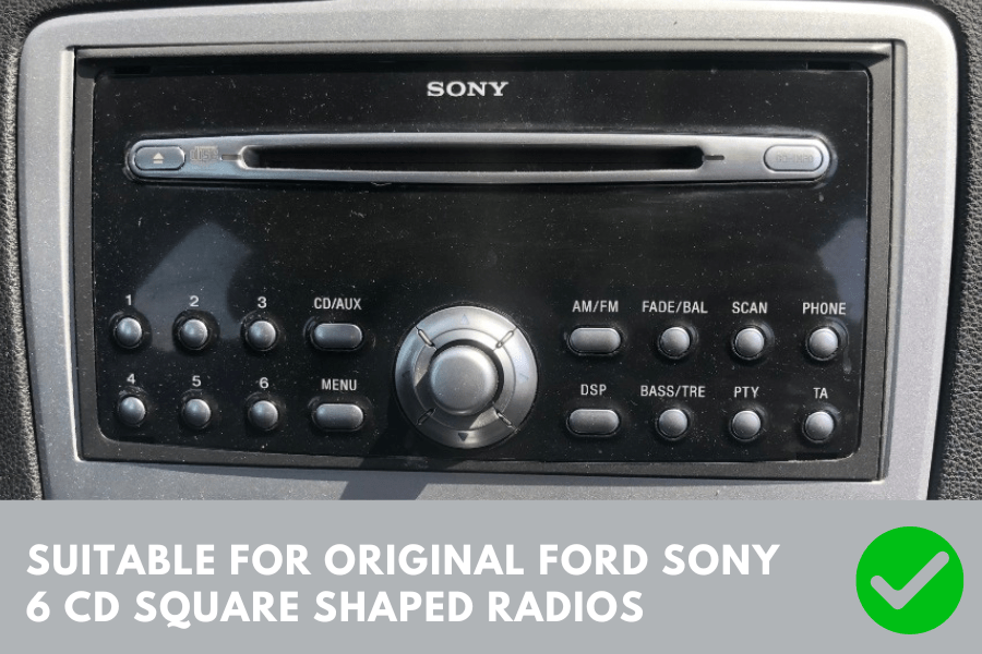 Ford (2002 Onwards) Double DIN car stereo upgrade fitting kit (WITH SWC ...