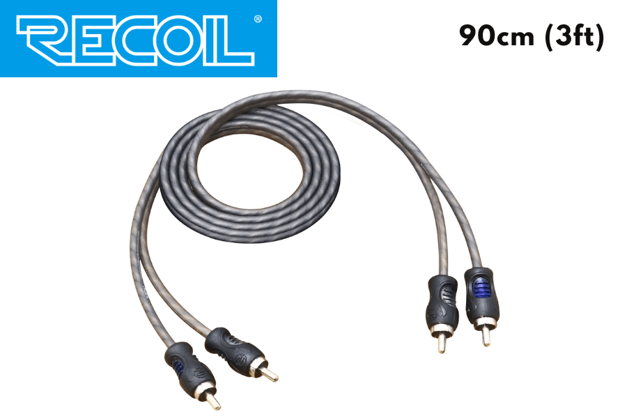 Recoil RCI23 Echo Series 90cm OFC Twisted RCA Cable | 2-Channel