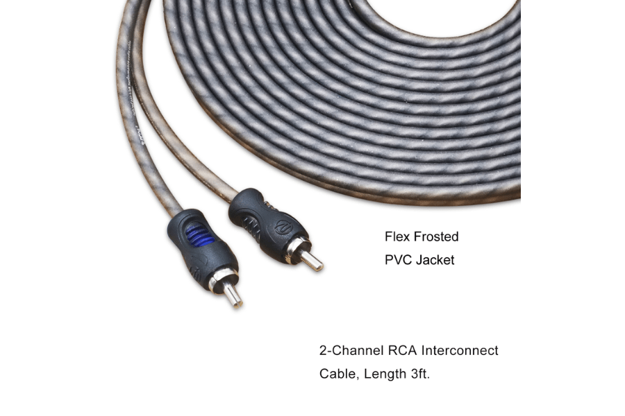 Recoil RCI23 Echo Series 90cm OFC Twisted RCA Cable | 2-Channel