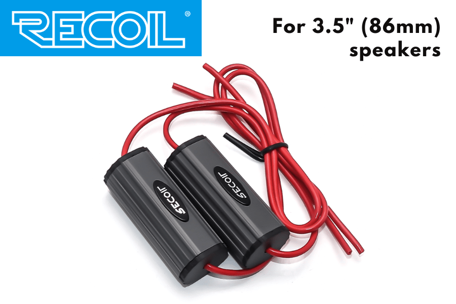 RECOIL Tweeter Bass Blockers/ Filters/ Capacitors (FOR 3 INCH (86mm ...
