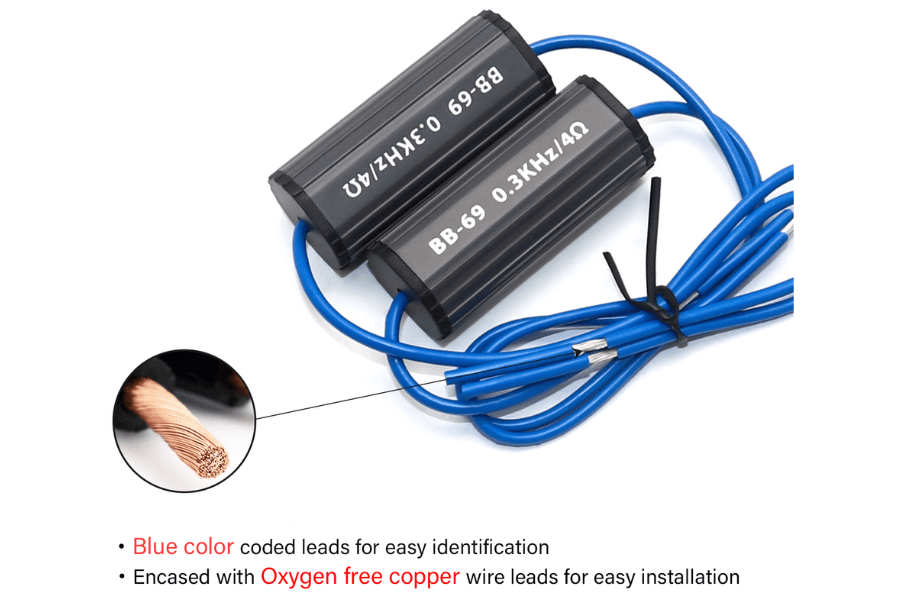 RECOIL Tweeter Bass Blockers/ Filters/ Capacitors (FOR 6 INCH (160mm ...