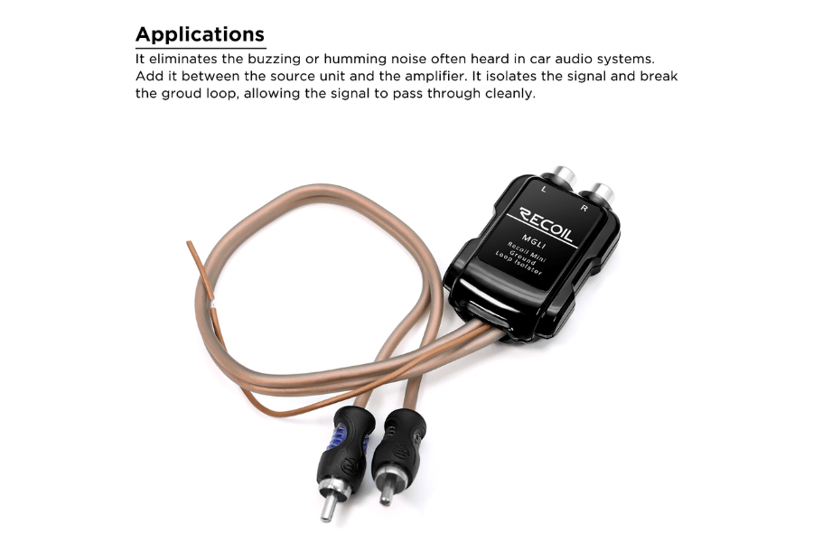 MGLI Super Mini RCA Ground Loop Isolator | 10 Pack | InCarTec