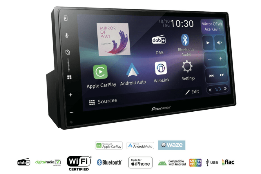 Pioneer SPH‑DA77DAB – Wireless CarPlay, Android & DAB