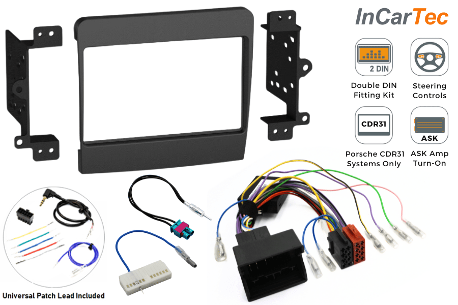 Porsche 911, Boxster, Cayman 12-16 Double DIN car stereo upgrade ...