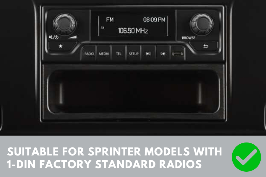 Mercedes Sprinter 2018–23 Double DIN Stereo Kit | InCarTec