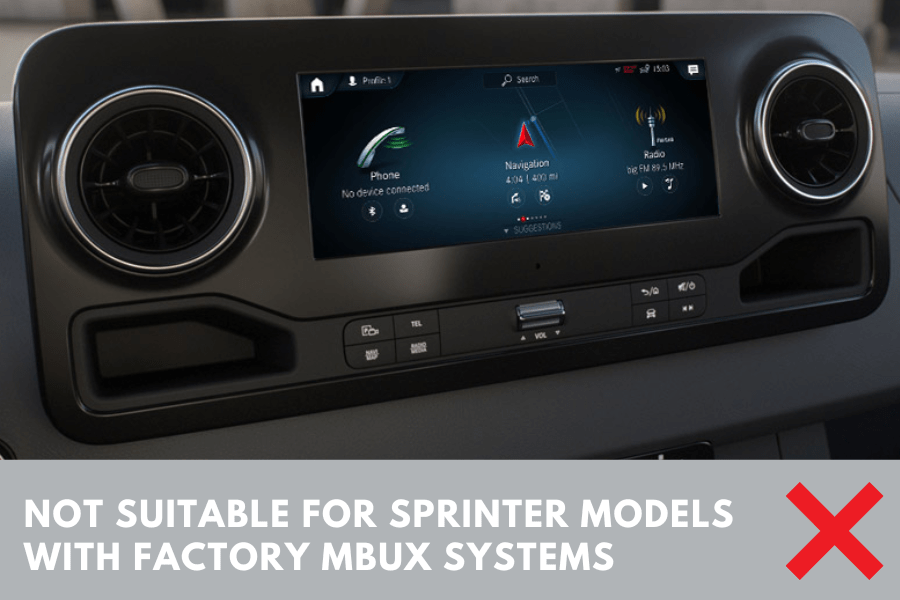 Mercedes Sprinter 2018–23 Double DIN Stereo Kit | InCarTec