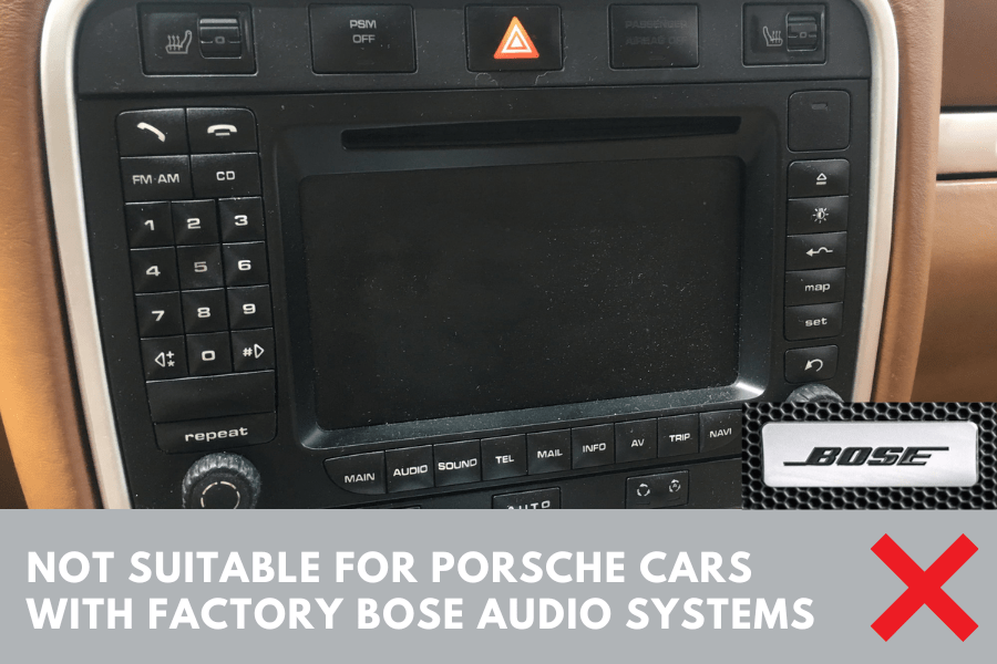 Porsche Cayenne (03-06) Single/ Double DIN car stereo fitting kit ...