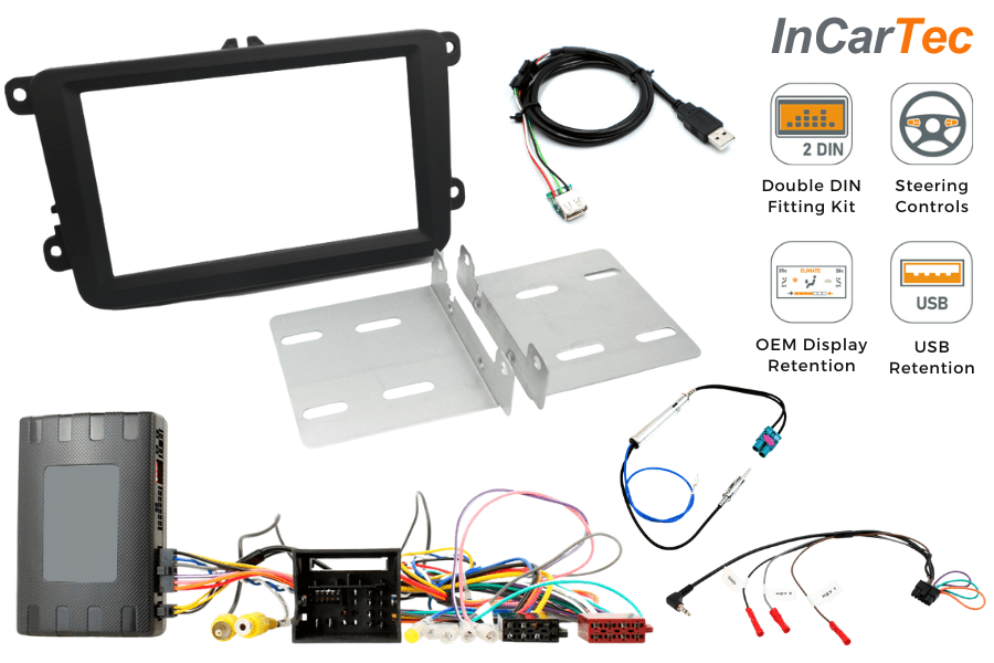 Skoda Yeti (14-17) Double DIN stereo upgrade fitting kit (Climate ...