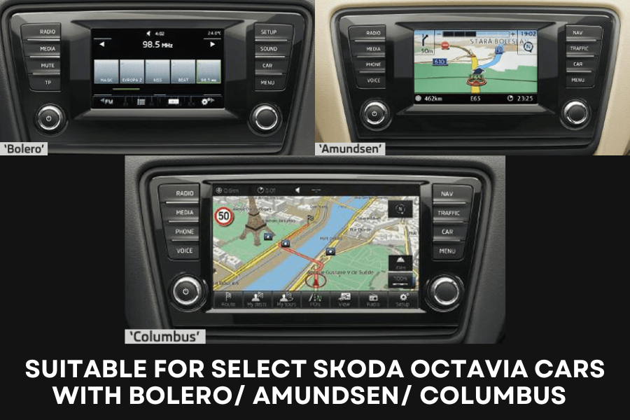 Add a rear camera to Skoda car models with High/Columbus and Standard ...