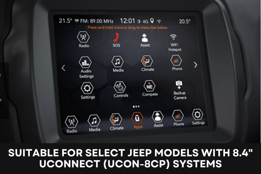Add a rear camera to Dodge/ Jeep 2018 Onwards (With Uconnect 8.4inch U ...