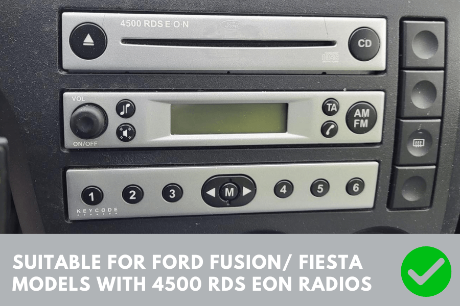 Ford Fiesta Fusion (4500 RDS) Single DIN car stereo fitting kit (With ...