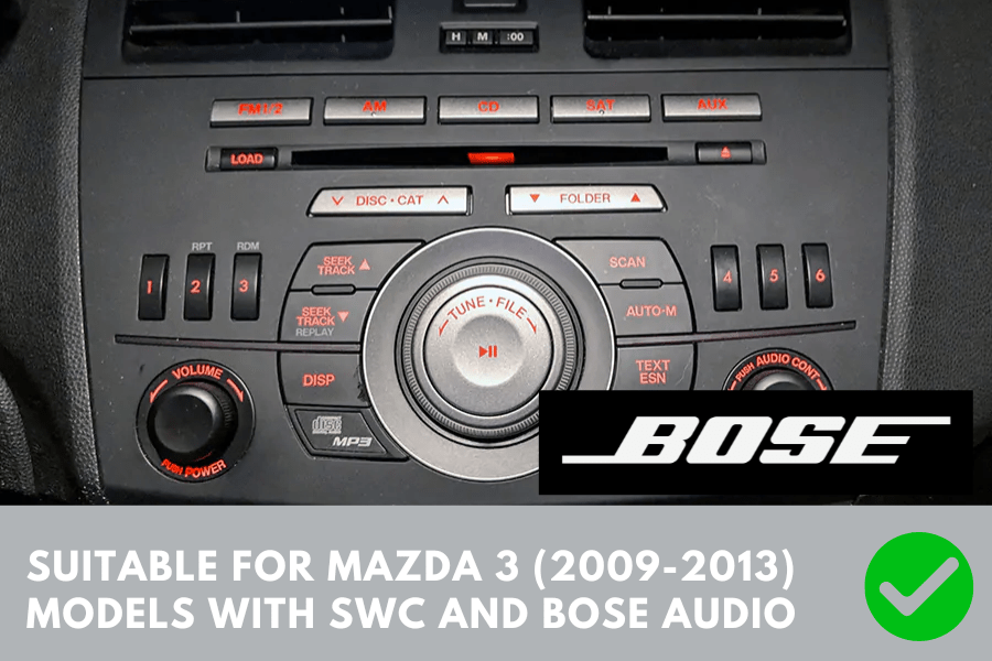 Mazda 3 (2nd Gen) BL (2009-2013) Single/ Double DIN car stereo upgrade ...