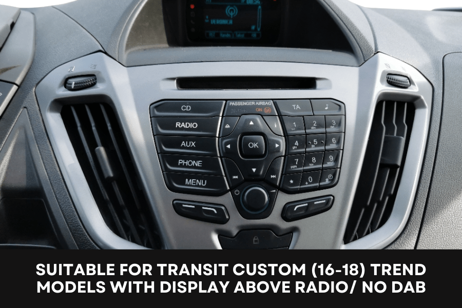 Ford Transit Custom (Trend) 16-18 Apple Carplay/ Android stereo kit ...