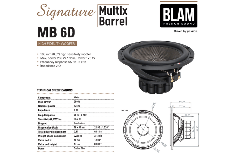 BLAM MB 165.3 6.5" 3-Way Car audio Speaker Kit | InCarTec