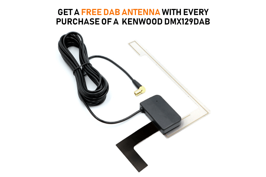 Kenwood DMX129DAB With FREE DAB Antenna | InCarTec