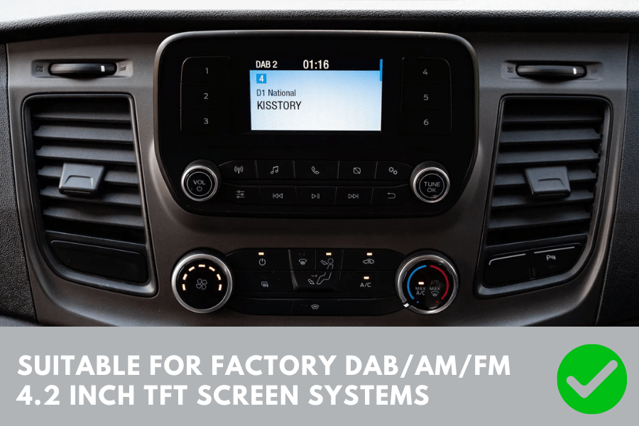Ford Transit Custom 2018–2024 Pioneer SPH-EVO98DAB Stereo Upgrade Kit ...