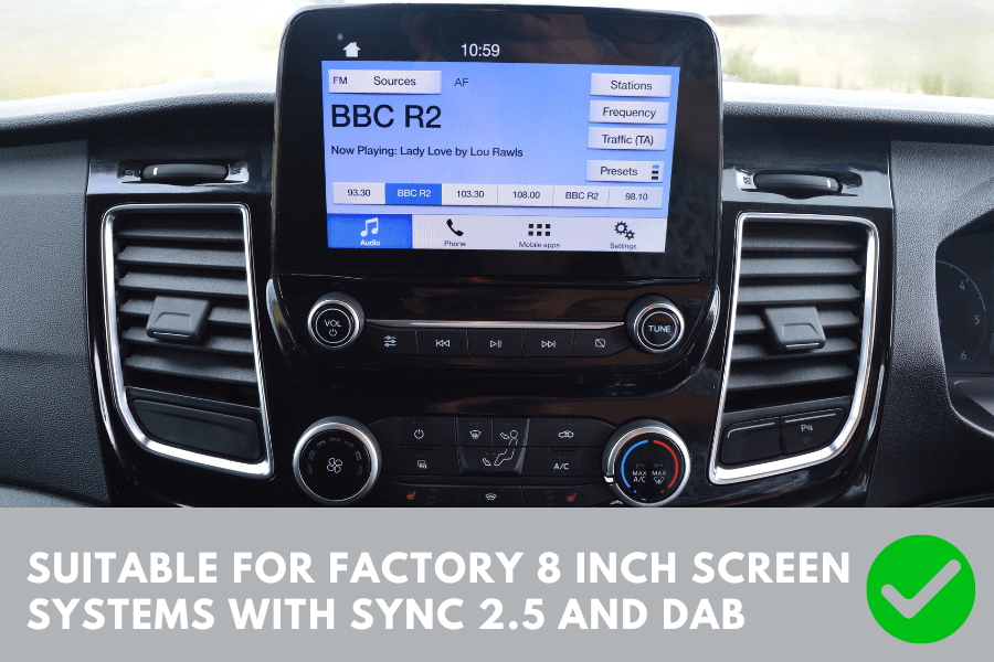 Ford Transit Custom 2018–2024 Pioneer SPH-EVO98DAB Stereo Upgrade Kit ...