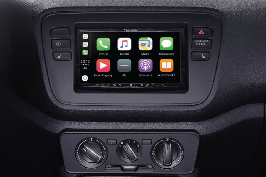 VW up! / Mii / Citigo Double DIN Stereo Fitting Kit | Matt Black | InCarTec